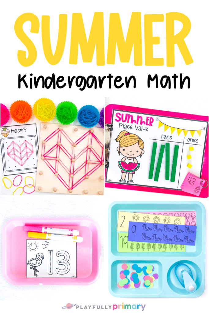 Summer Activities for Kindergarten Centers and June Morning Work Tubs