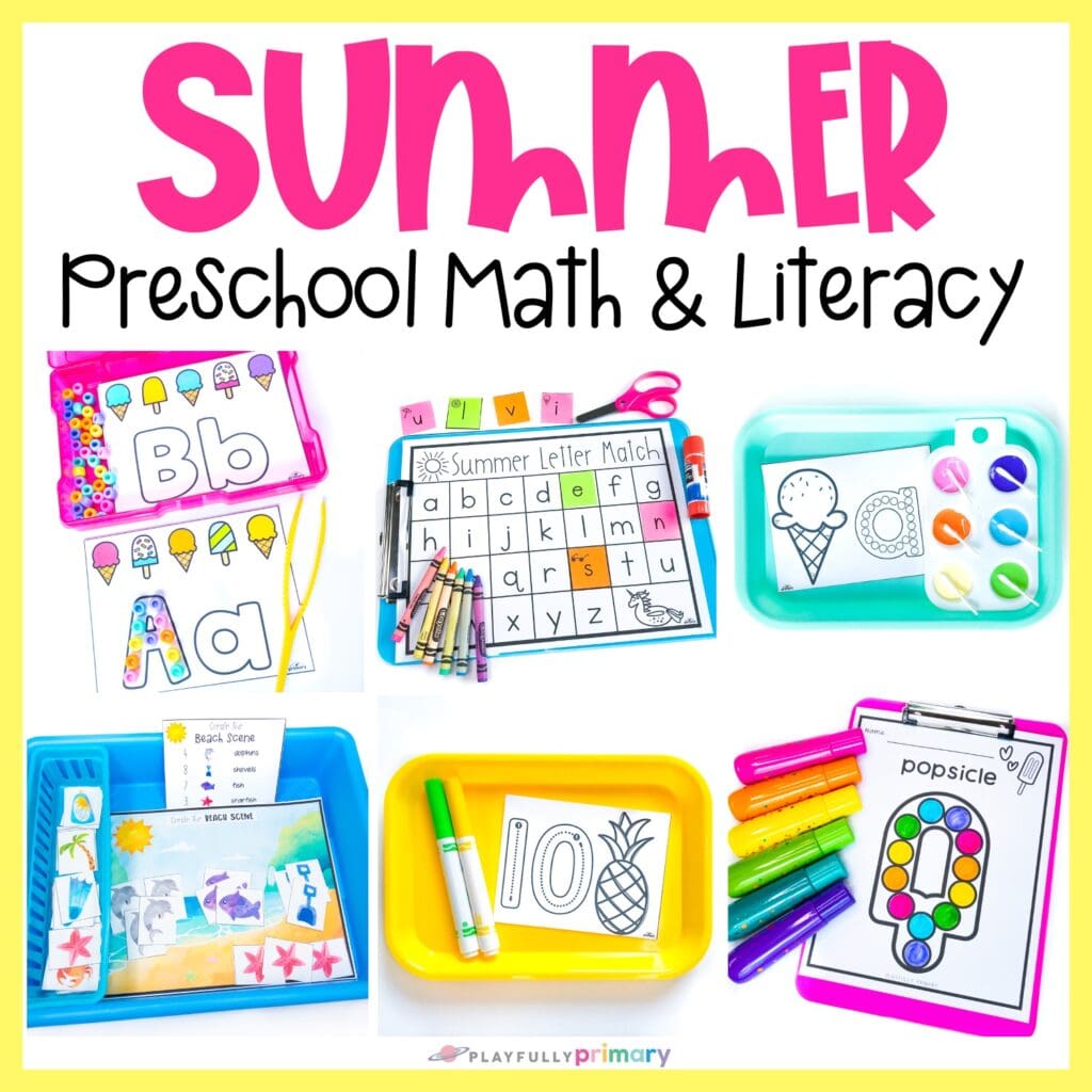 30 Summer Theme Preschool Activities - June Morning Work Tubs ...