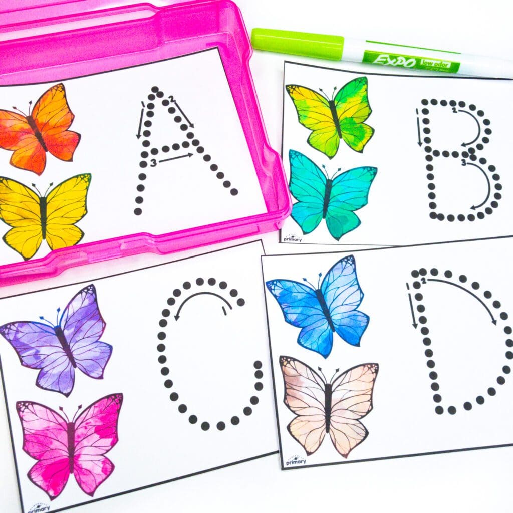 Spring Activities for Preschool - Spring Morning Bins - Playfully Primary