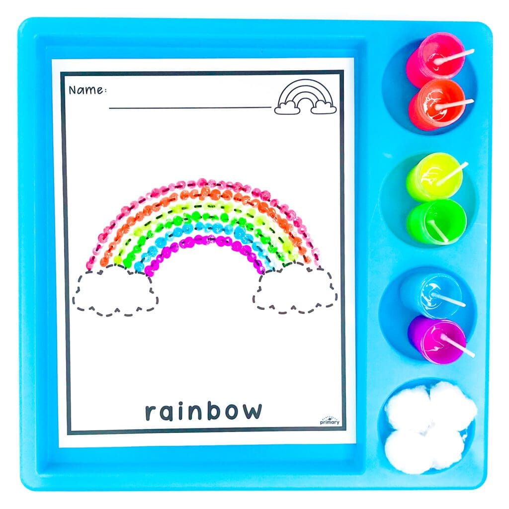 Spring Fine Motor Activities and Spring Morning Tubs - Playfully Primary