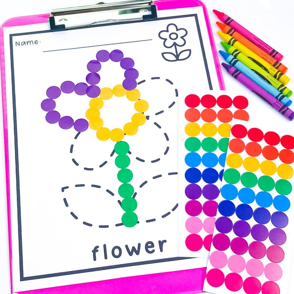 Spring Fine Motor Activities and Spring Morning Tubs - Playfully Primary