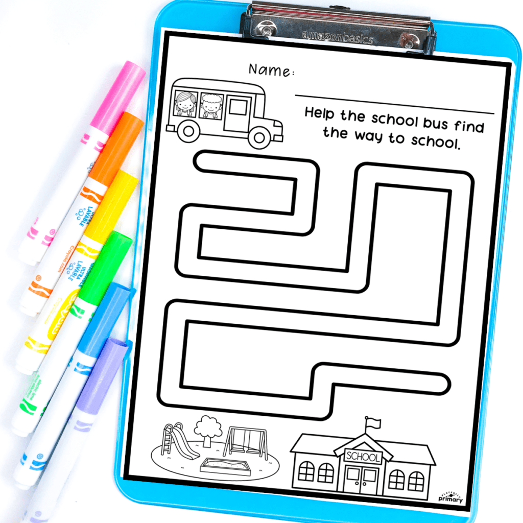 Back to School Fine Motor Activities for PreK, Preschool ...