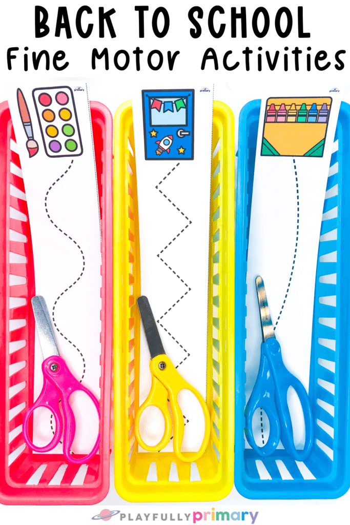 Back to School Fine Motor Activities for PreK, Preschool ...