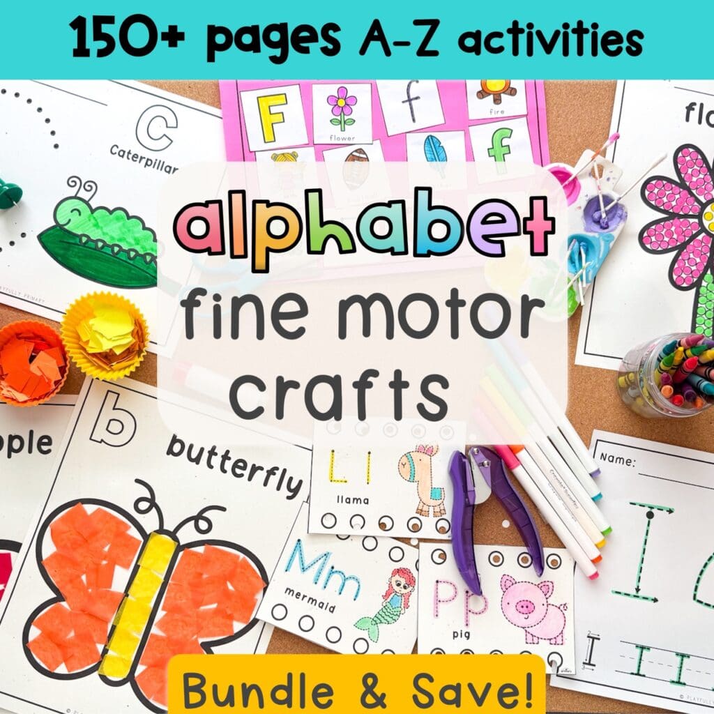 6 Alphabet Fine Motor Skills Activities for Preschool & Kindergarten ...
